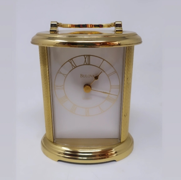 Bulova | Office | Vintage Bulova Quartz Executive Desk Clock | Poshmark
